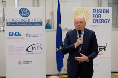 Institutional visit of the Italian Minister of the Environment and Energy Security Gilberto Pichetto Fratin at Consorzio RFX in Padua / 1